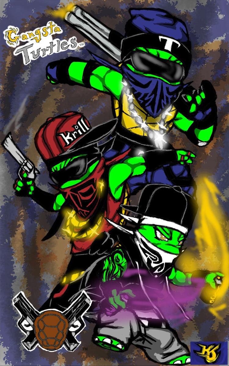 Gangsta Turtles: Home Boyz Poster – Keith Jett Productions
